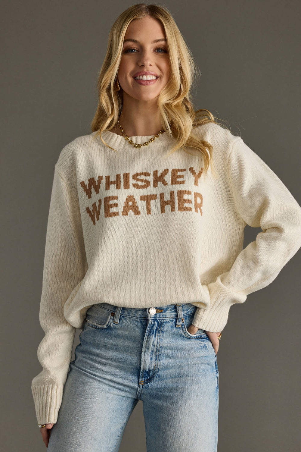 Ivory Whiskey Weather Sweater – Panache Apparel Collection