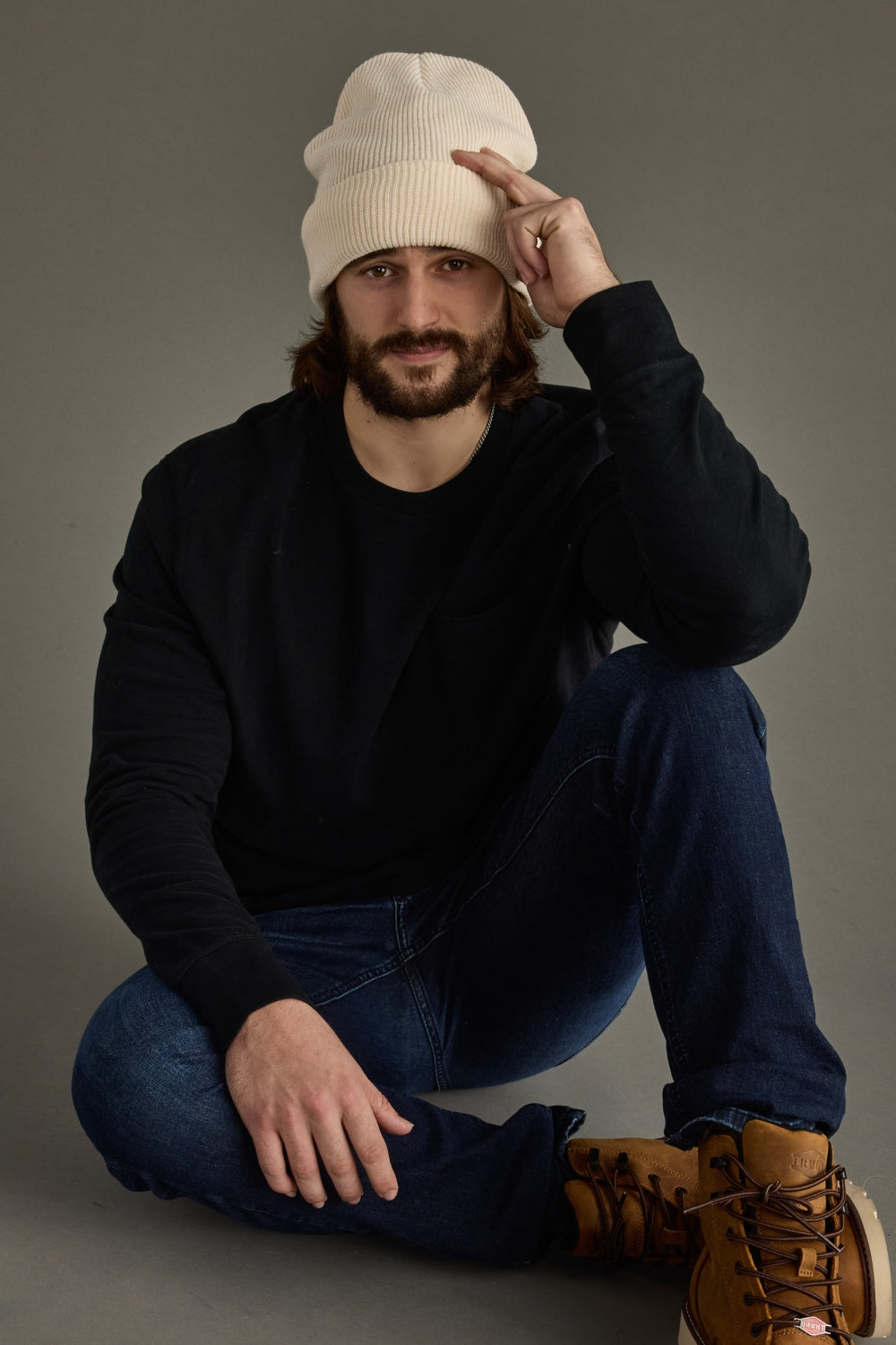 Jonas Beanie - Cream – Panache Apparel Collection